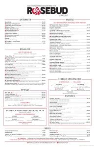 Menus – Rosebud Restaurants
